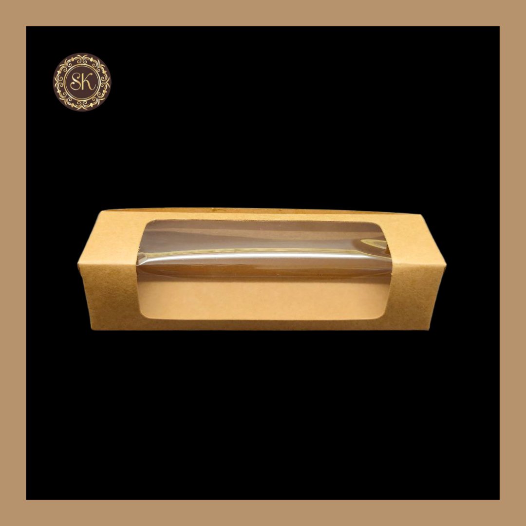 6 Kraft Window Macaron Box | Pack Of 10 Pieces – Sweetkraft | Baking supplies