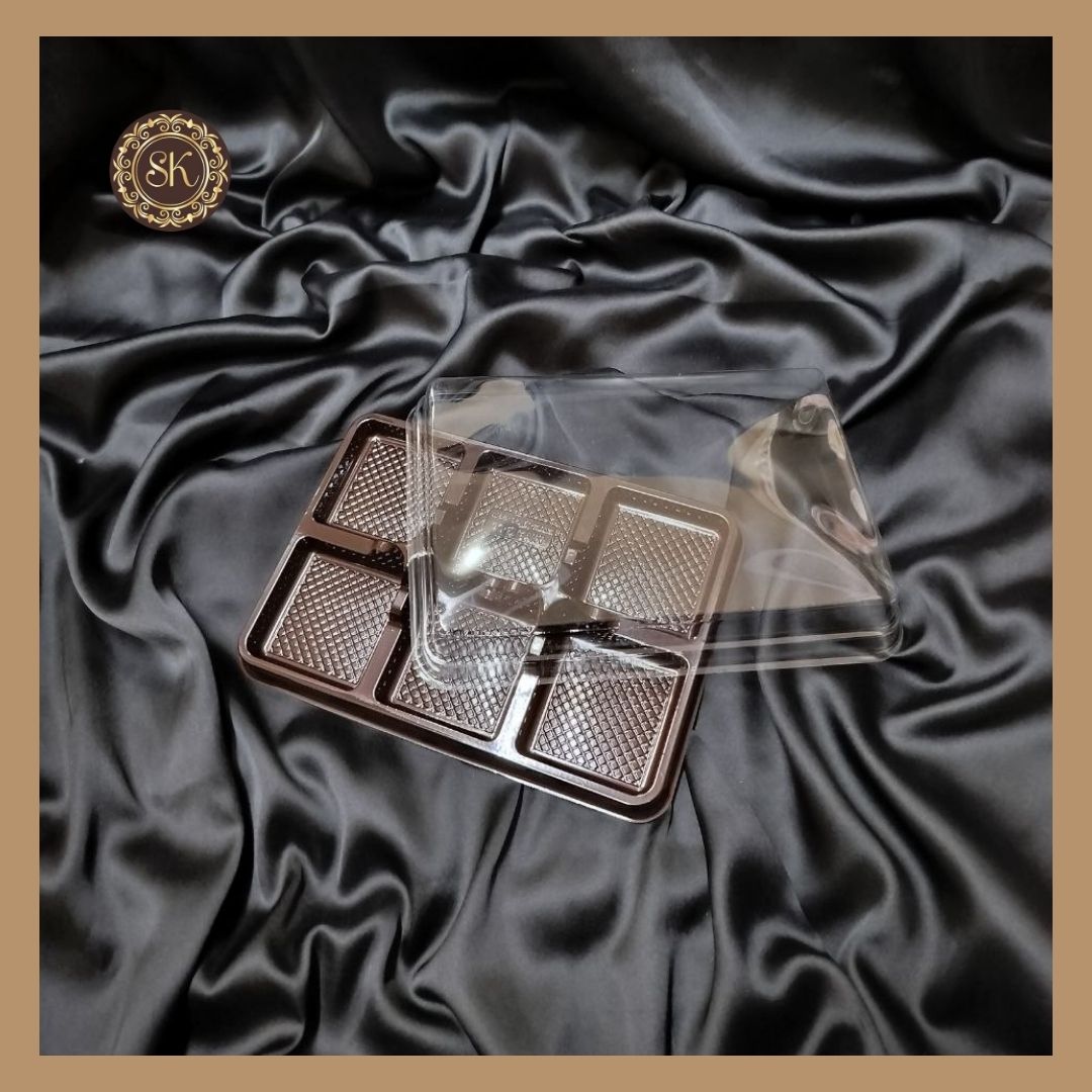 6 Brownie container G6 | Brownie Box | Plastic Brownie Box | Brown Col ...