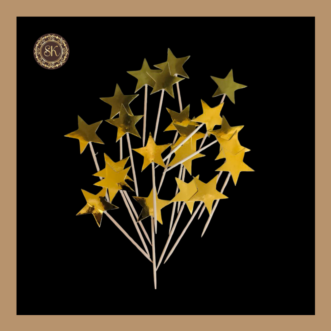 Star Toothpick Cake Toppers | Paper Cake Topper | Cake Toppers | Golde ...