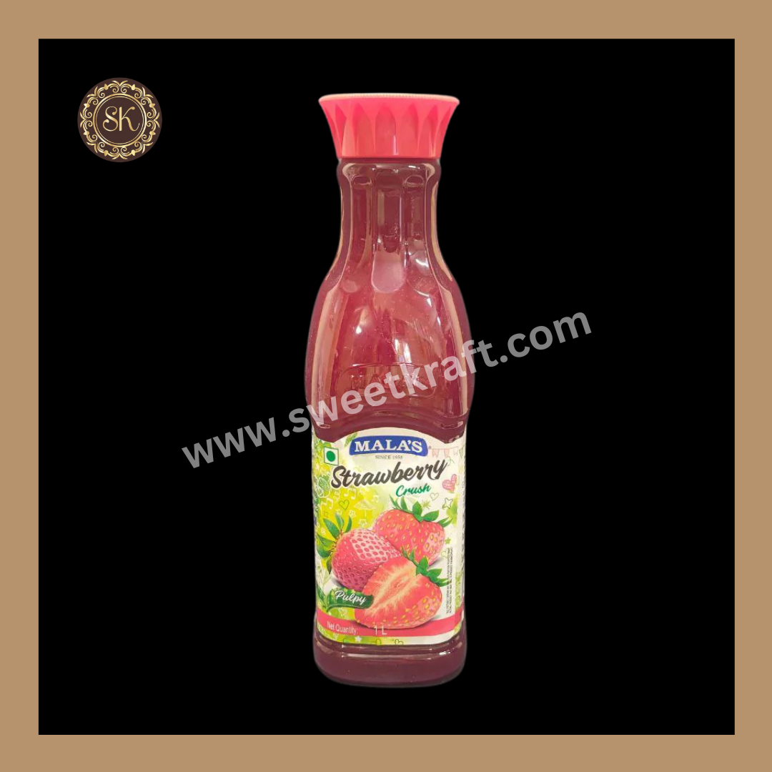 Mala's | Strawberry Whole Fruit Crush | 1Litre – Sweetkraft | Baking ...