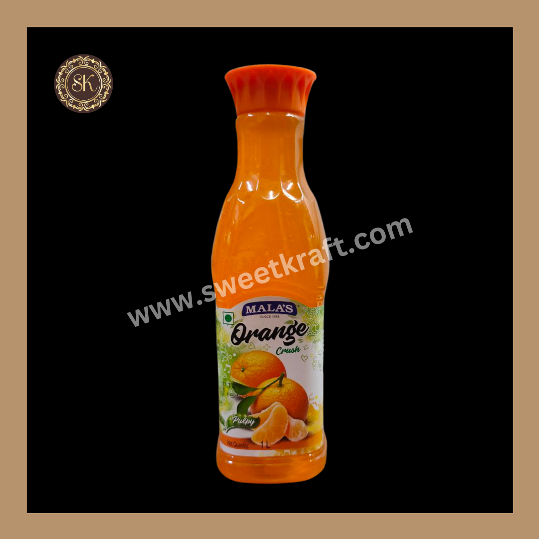 Mala's | Orange Whole Fruit Crush | 1Litre – Sweetkraft | Baking supplies