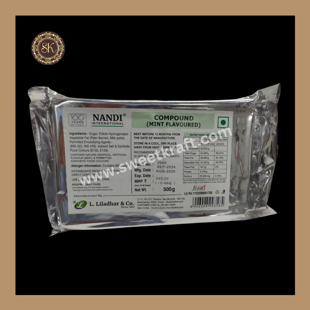 Mint Flavoured Compound | Dark Mint Compound | Nandi - 500gms ...