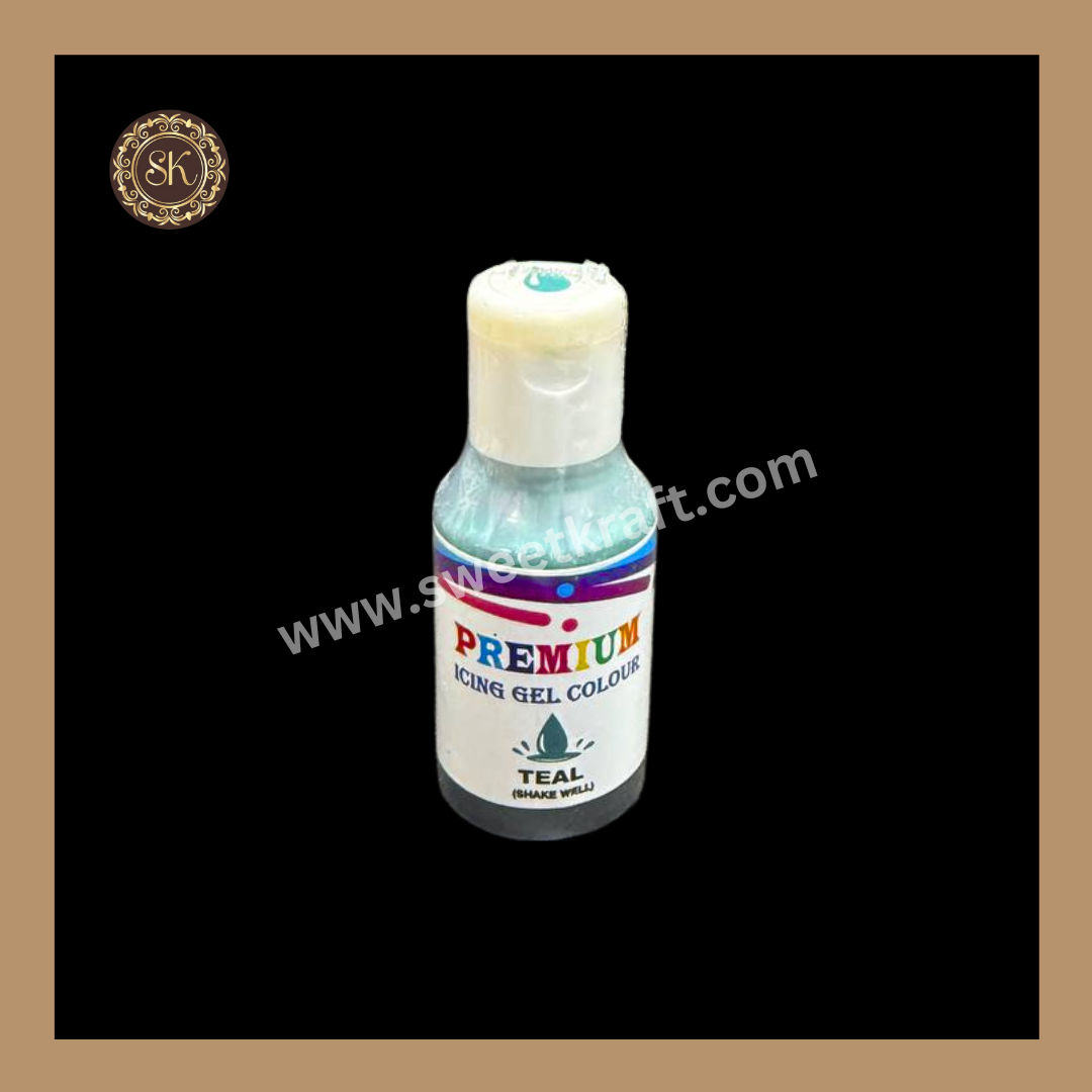 Teal Blue Colour | Food Gel Colours | Bakehaven - 20ml – Sweetkraft ...