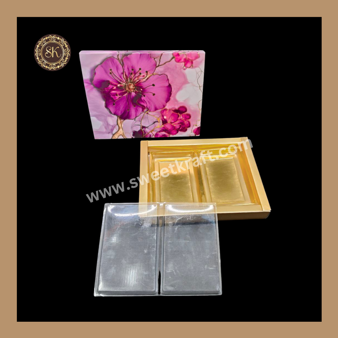 12 Partiion Floral Print Box | 12 Cavity Box | Chocolate Box | Gift Bo ...