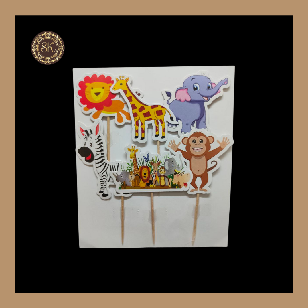 Theme Cake Toppers - 6pcs, Happy Birthday Cake Toppers | Party Cake To ...