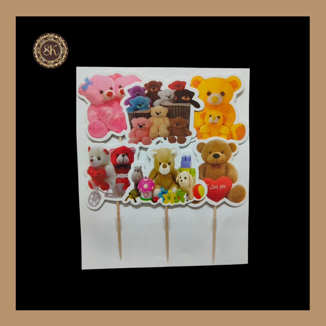 Theme Cake Toppers - 6pcs, Happy Birthday Cake Toppers | Party Cake To ...