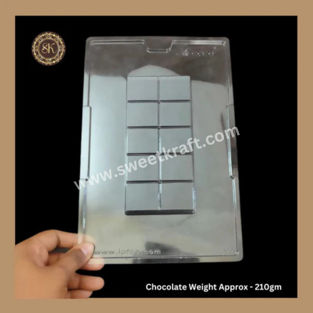 Plastic chocolate mould | Cacao | Mold | Kunafa Bar Plastic Mold | Pla ...