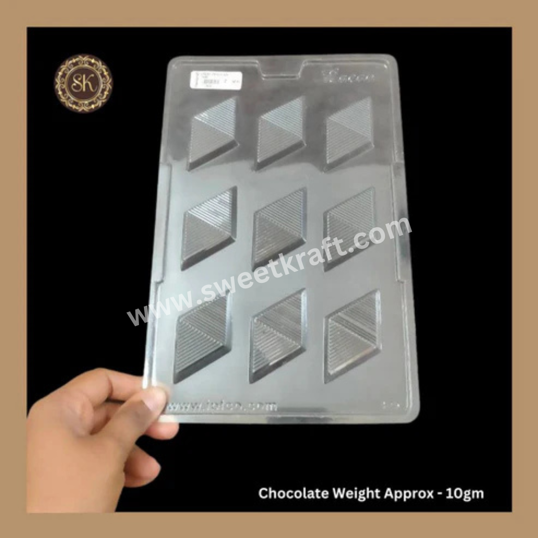 Plastic chocolate mould | Cacao | Kaju Katri Design Mould | Plastic mo ...