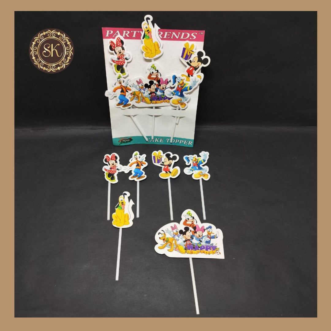 Theme Cake Toppers - 6pcs, Happy Birthday Cake Toppers | Party Cake To ...