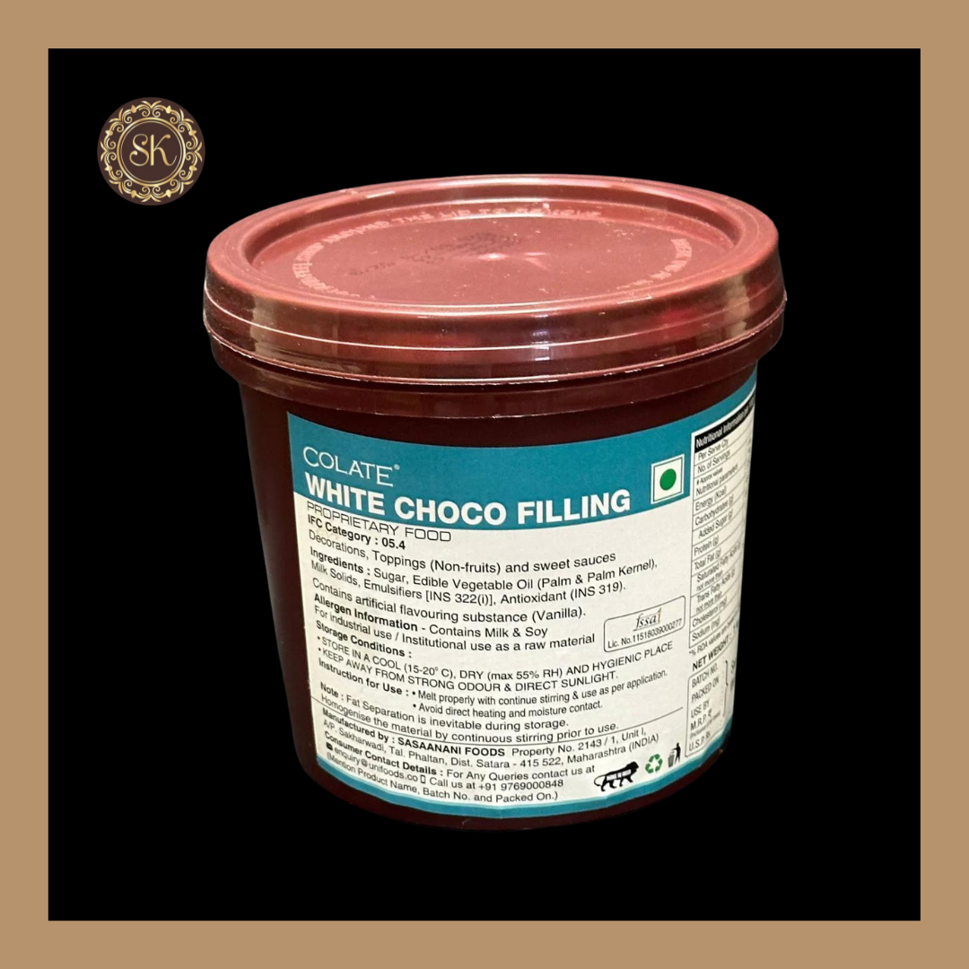 White Choco Filling | White Filling | Colate - 1 kg – Sweetkraft ...