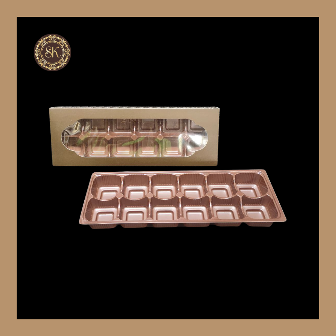 12 Brown cavity Box | Brown Cavity Box | Chocolate Box | Gift Box - (W ...