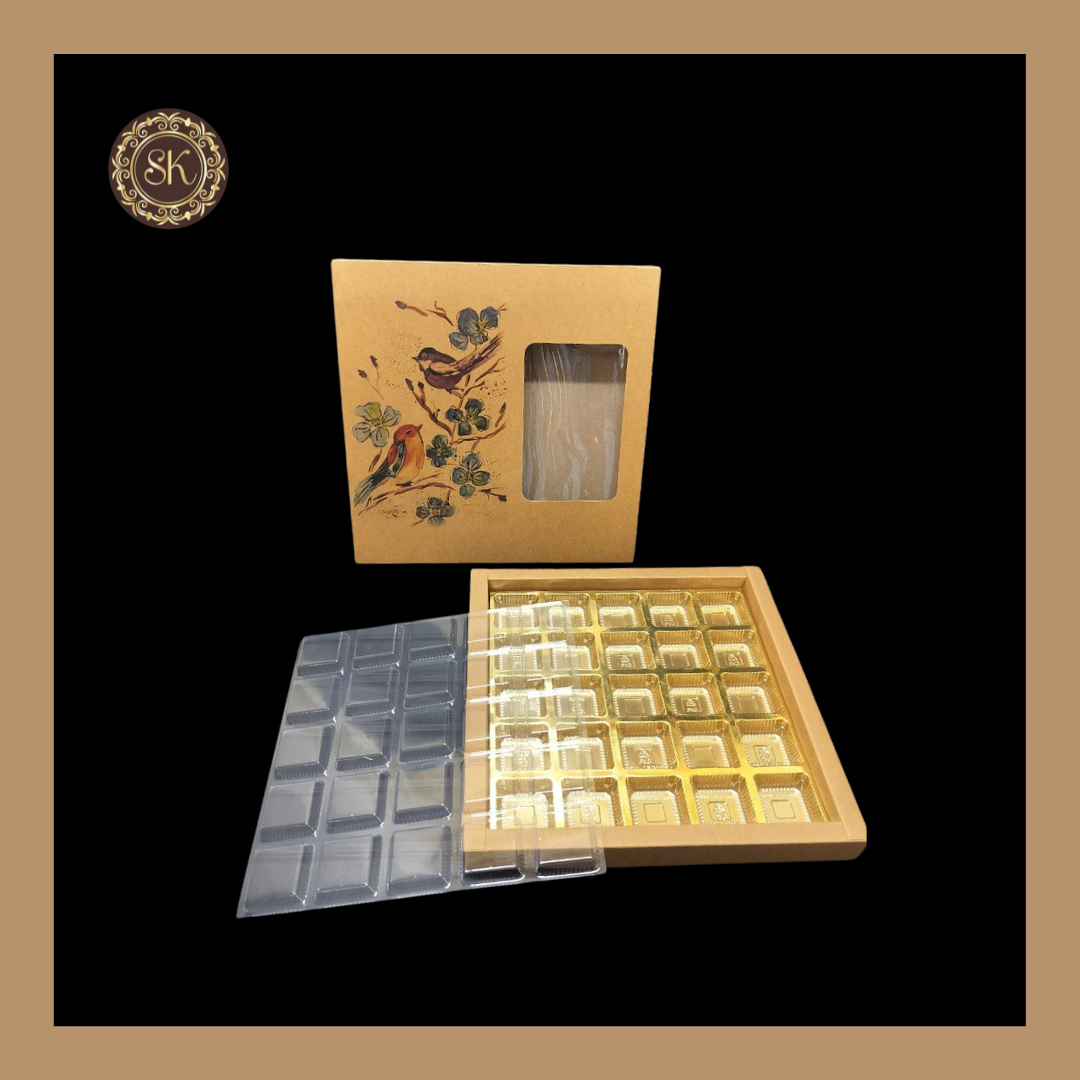 24 Eco-Nature Cavity Box | Golden Cavity Box | Chocolate Box | Gift Bo ...