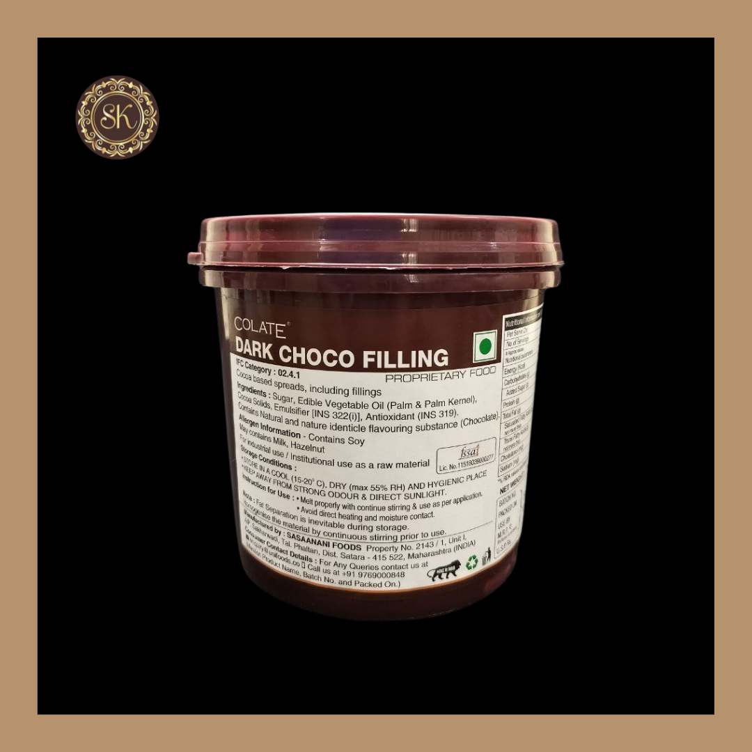 Dark Choco Filling | Colate - 1kg – Sweetkraft | Baking supplies