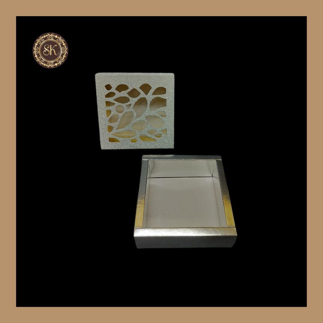 Mithai Box | Paper Box 10078 | Sweet Box | Silver Mithai Box | Brownie ...