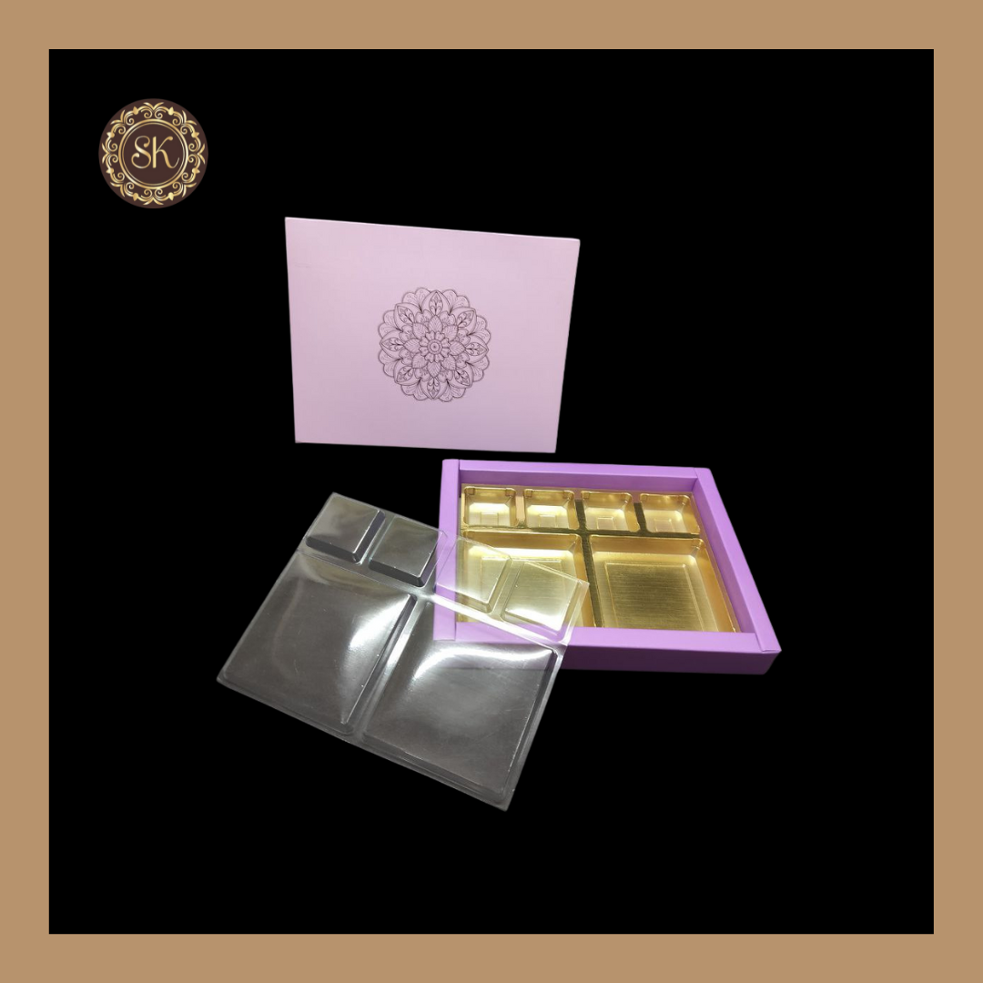 12 DC Pastel Box | Golden Cavity Box | Chocolate Box | Gift Box - (Wit ...