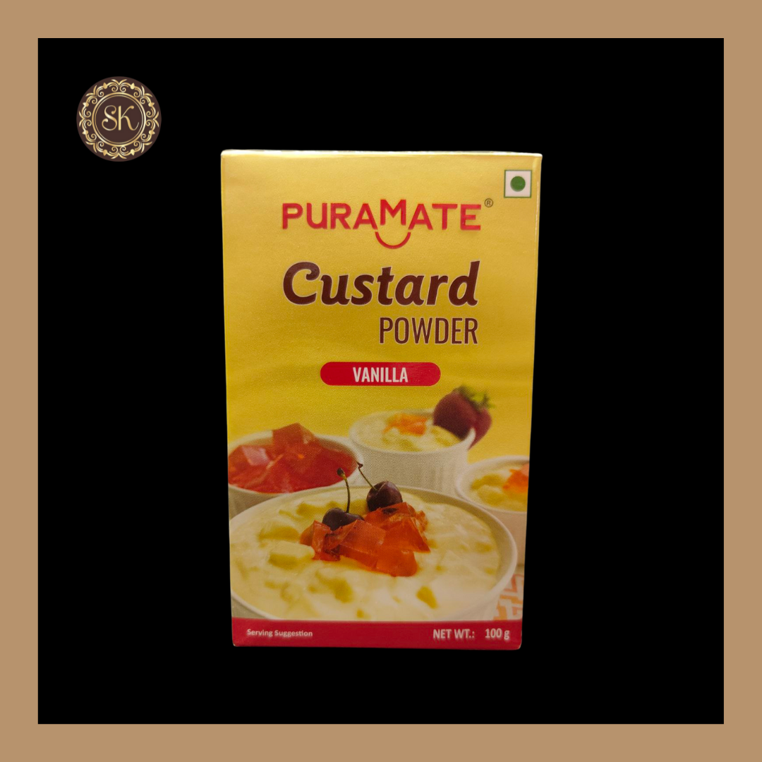 Custard Powder | Vanilla Flavoured | Dessert | Puramate - 100gms ...