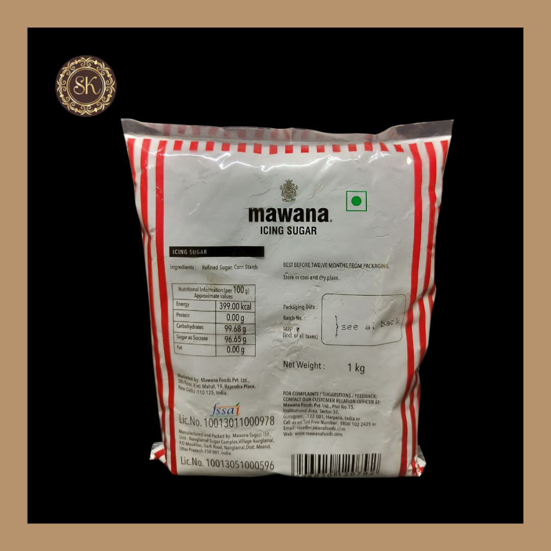 Icing Sugar | Mawana - 1kg – Sweetkraft | Baking supplies