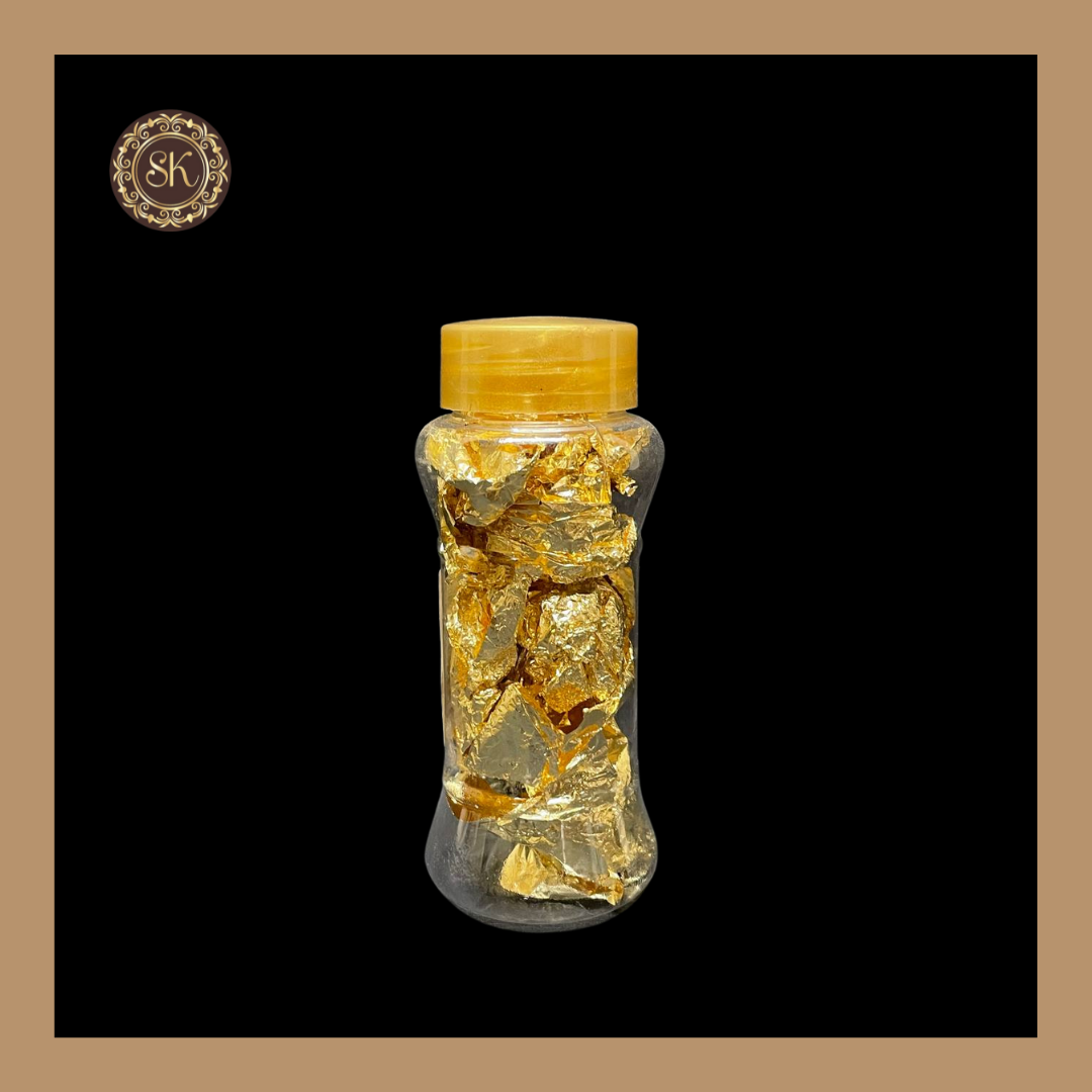 Golden Flakes | Vark | Cake Decor – Sweetkraft | Baking supplies