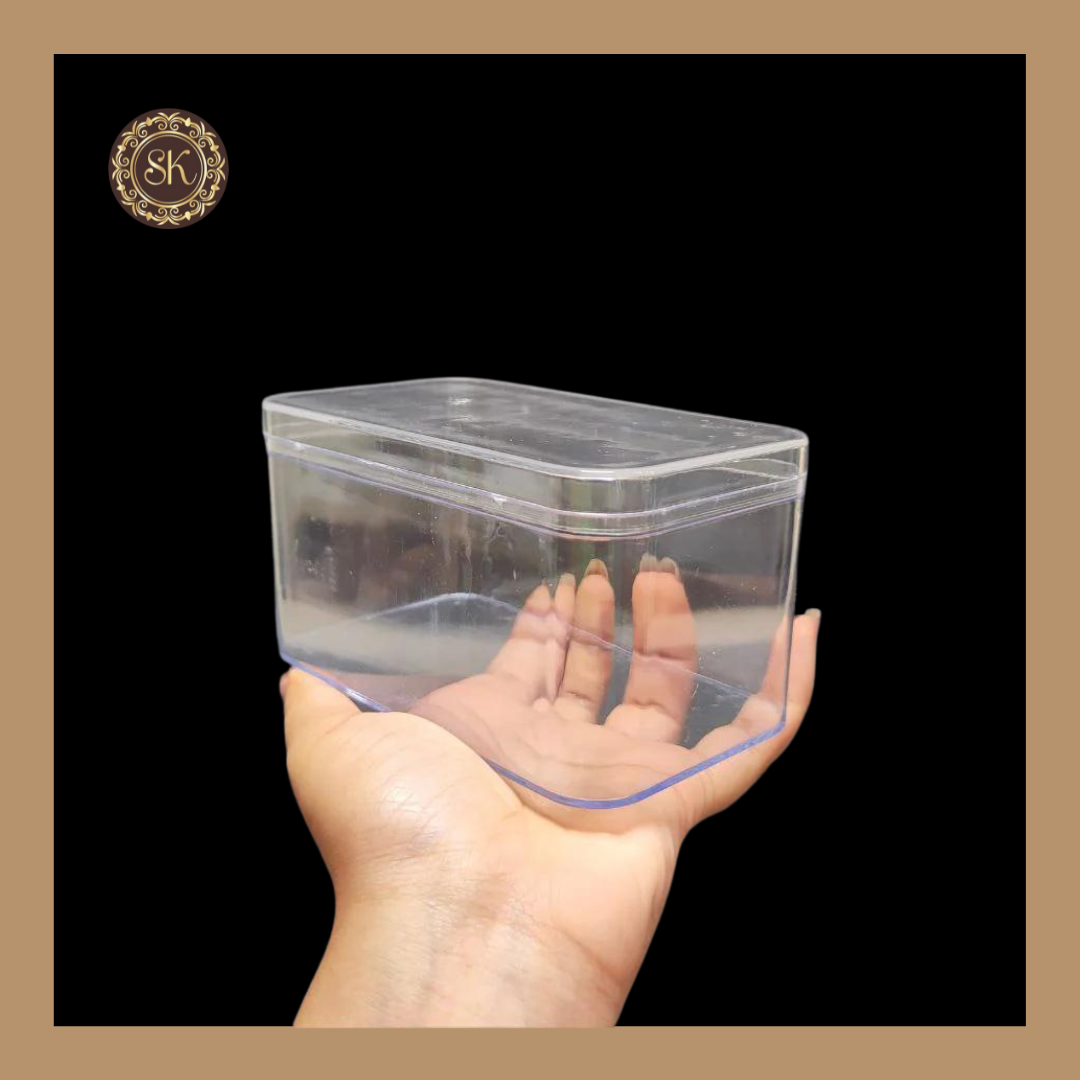 Acrylic Rectangle Cake Tub | Cake Decor | Transparent Acrylic Dessert ...