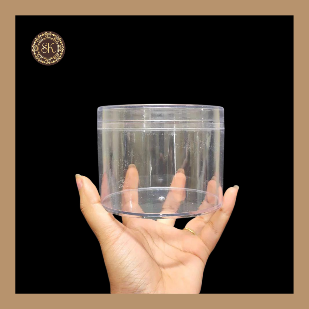 Acrylic Round Cake Tubs | Cake Decor | Transparent Acrylic Dessert Tub ...