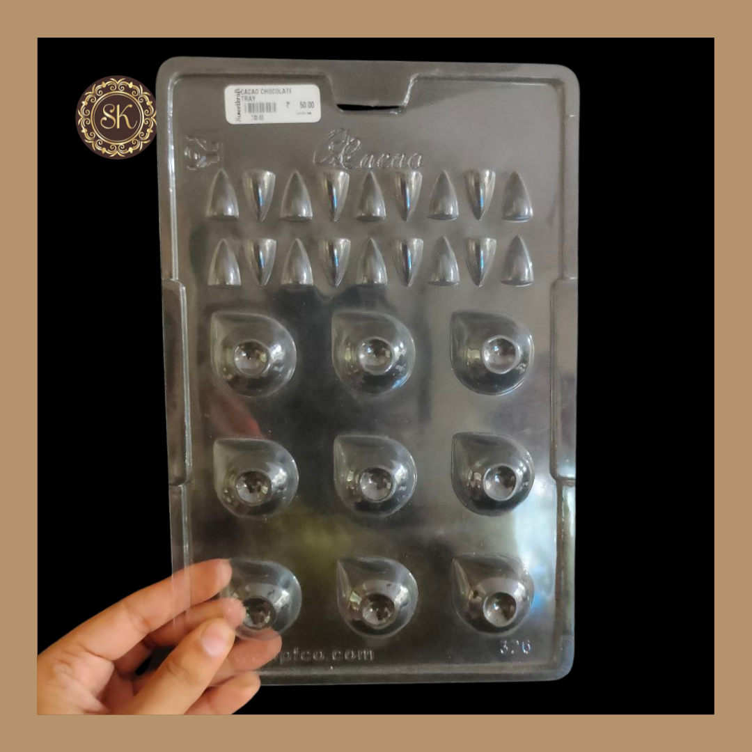 Plastic chocolate mould | Cacao | Diya Shaped Mold | Diwali Plastic Mo ...