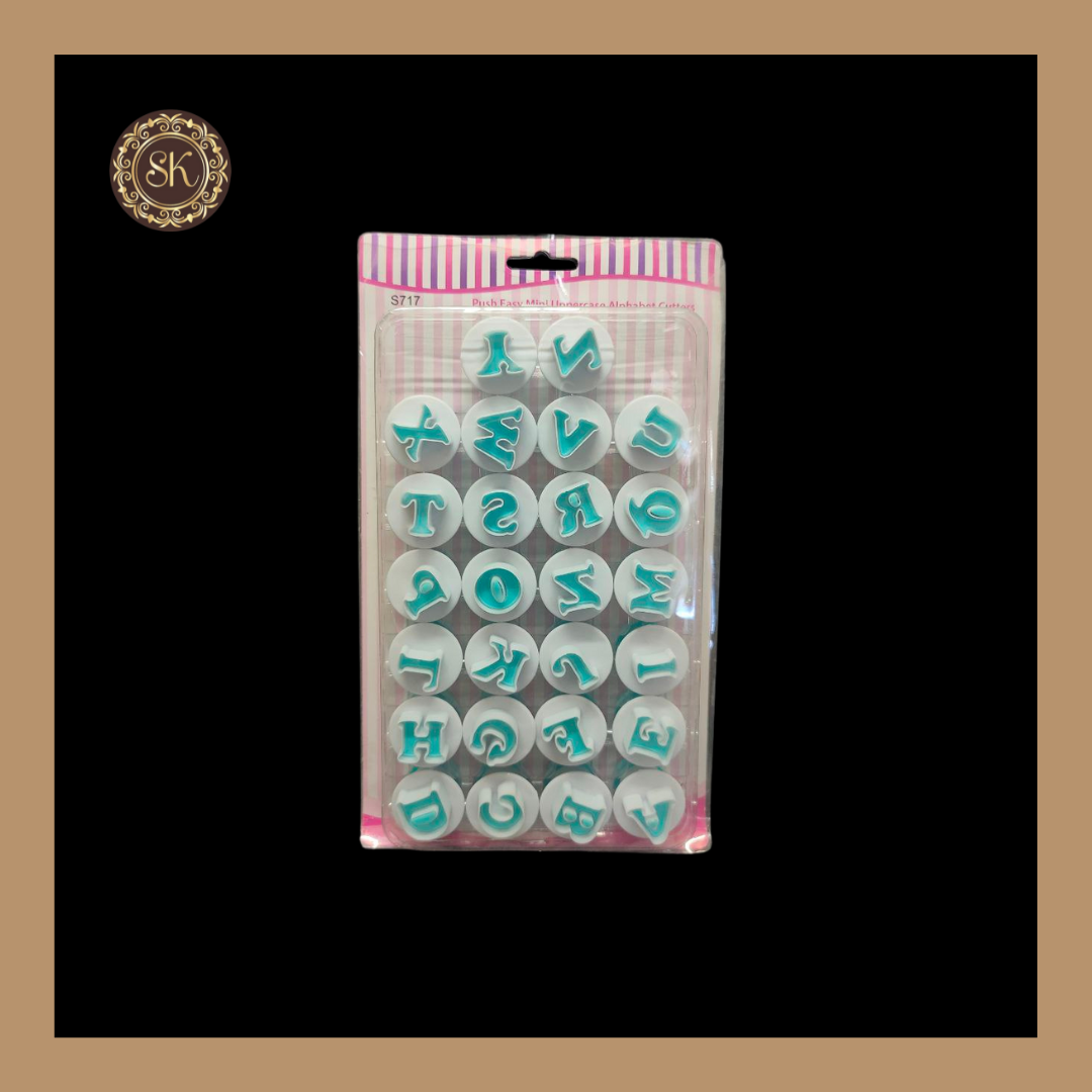 Alphabet Fondant Cutter | A to Z Alphabet Plastic Cutter | Pack of 1 ...