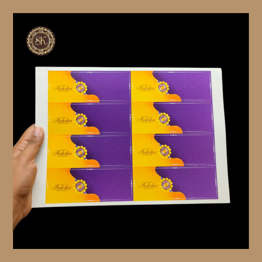Happy Raksha Bandhan Sticker | Chocolate Bar Stickers | Pack Of 5sheet ...