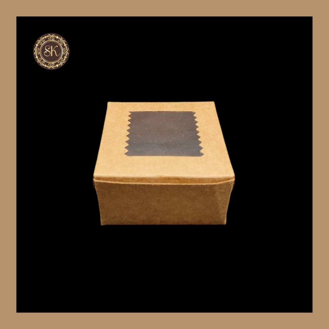 1 Kraft Brownie Box | Brownie Box | Craft Brownie Box | Brown Colour ...