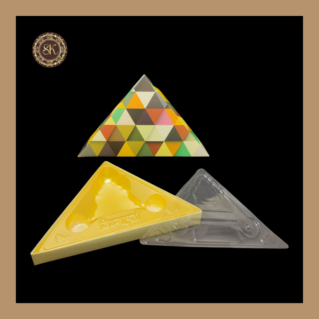 Ganpati Idol Triangle Box | Modak Box with Lid | Triangle Box | Ganpat ...