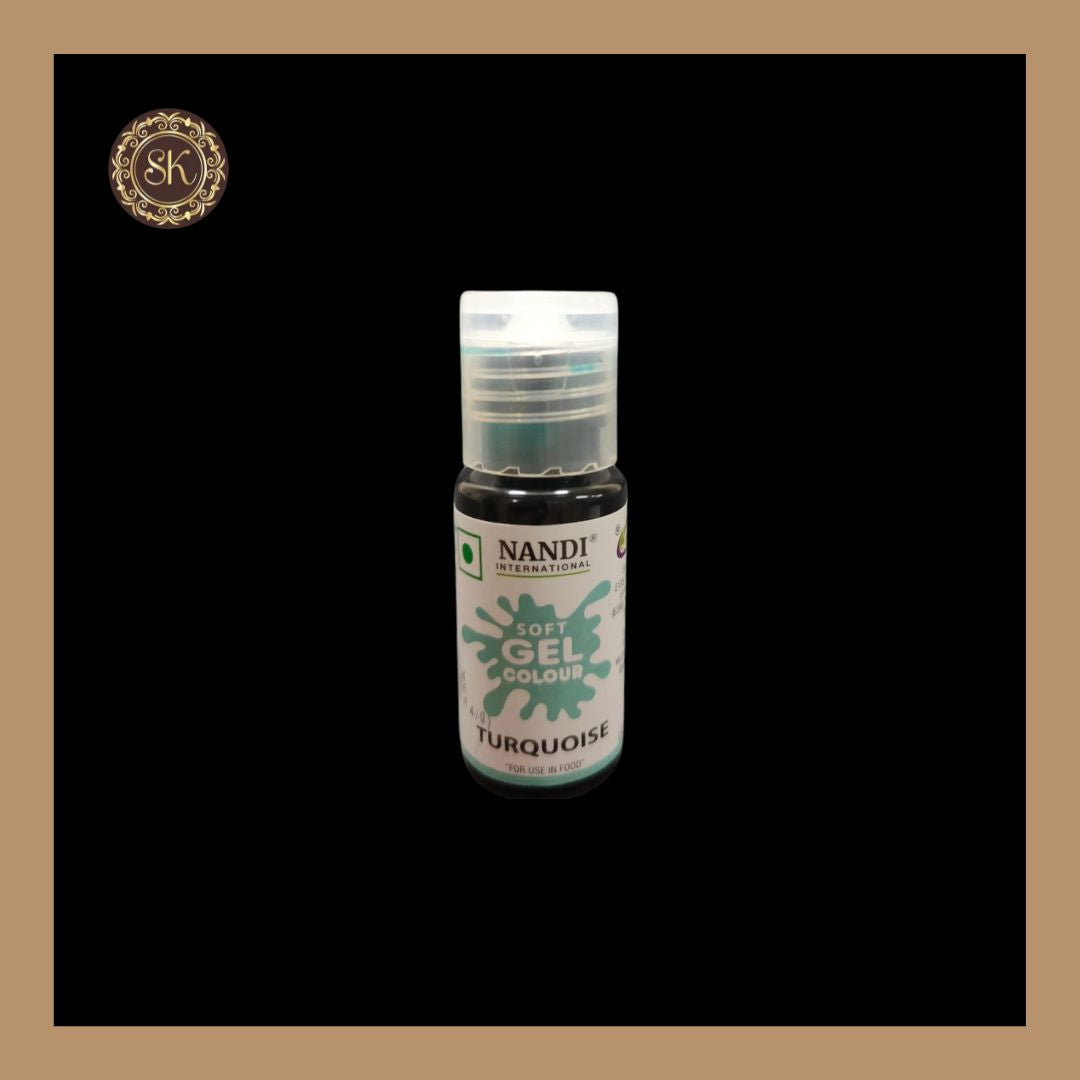 Soft Gel Colour | Turquoise | Brand - Nandi (20g) – Sweetkraft | Baking ...