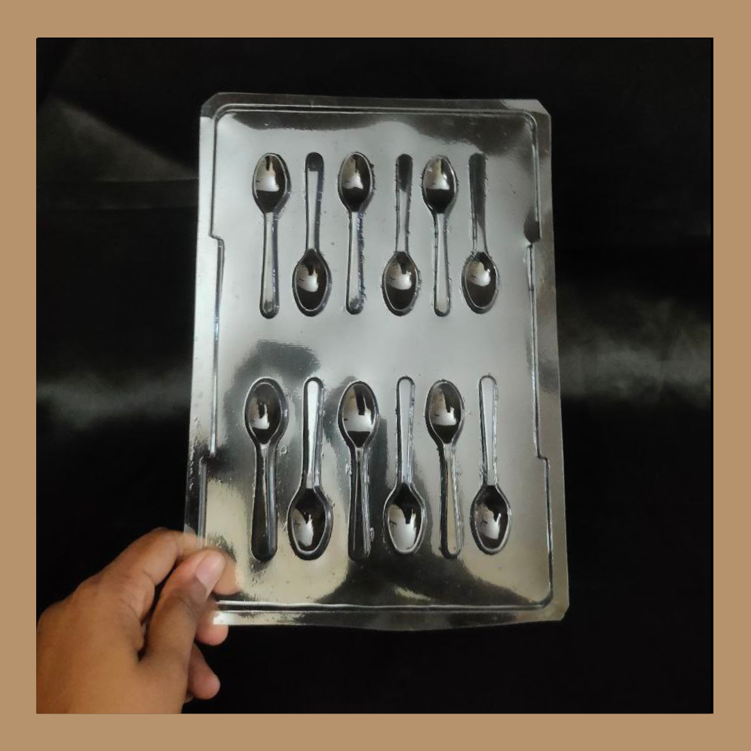Plastic Chocolate Mould | Spoon Design Mould | Chocolate Plastic Mould ...