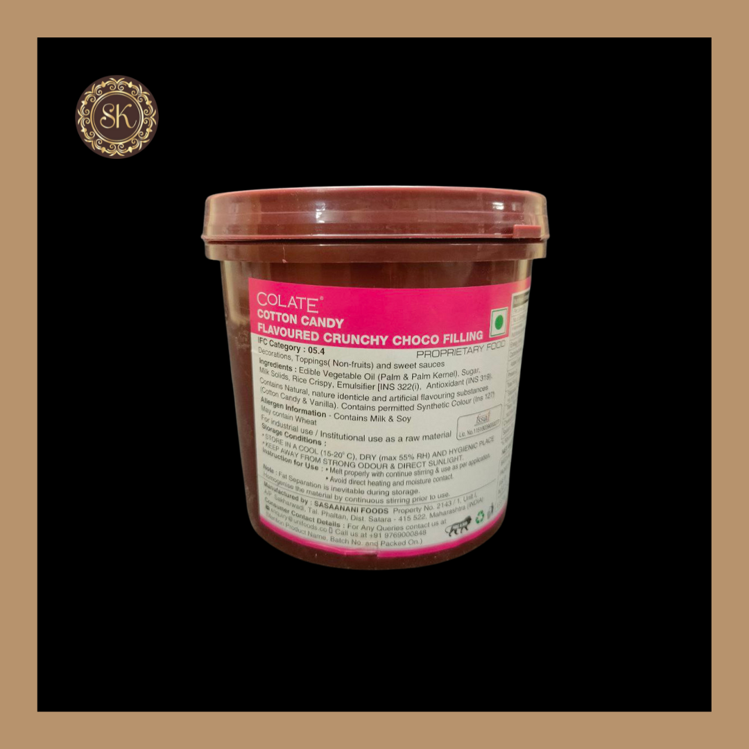 Cotton Candy | Flavoured Crunchy Choco Filling | Colate - 1 kg ...