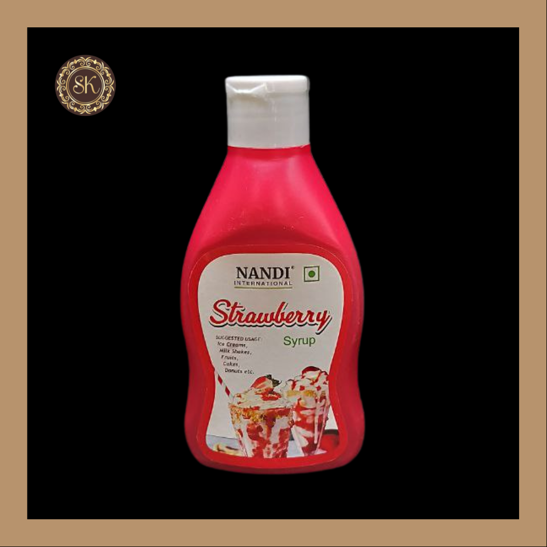 Strawberry Syrup | Dessert Topping | Cake | Ice-Cream | Nandi - 200gms ...