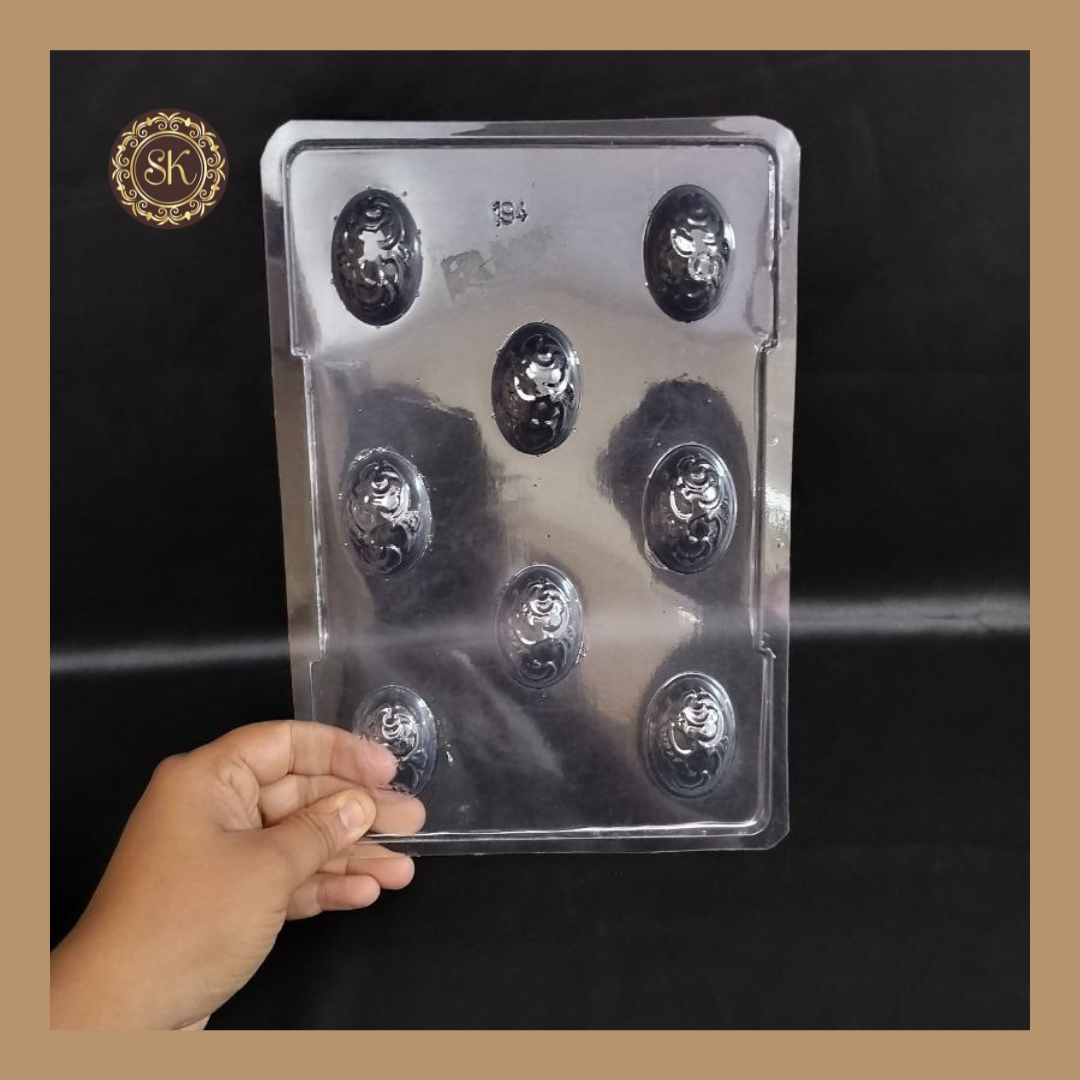Plastic chocolate mould | Oval Shaped Mold | Easter Plastic Mold | Pla ...