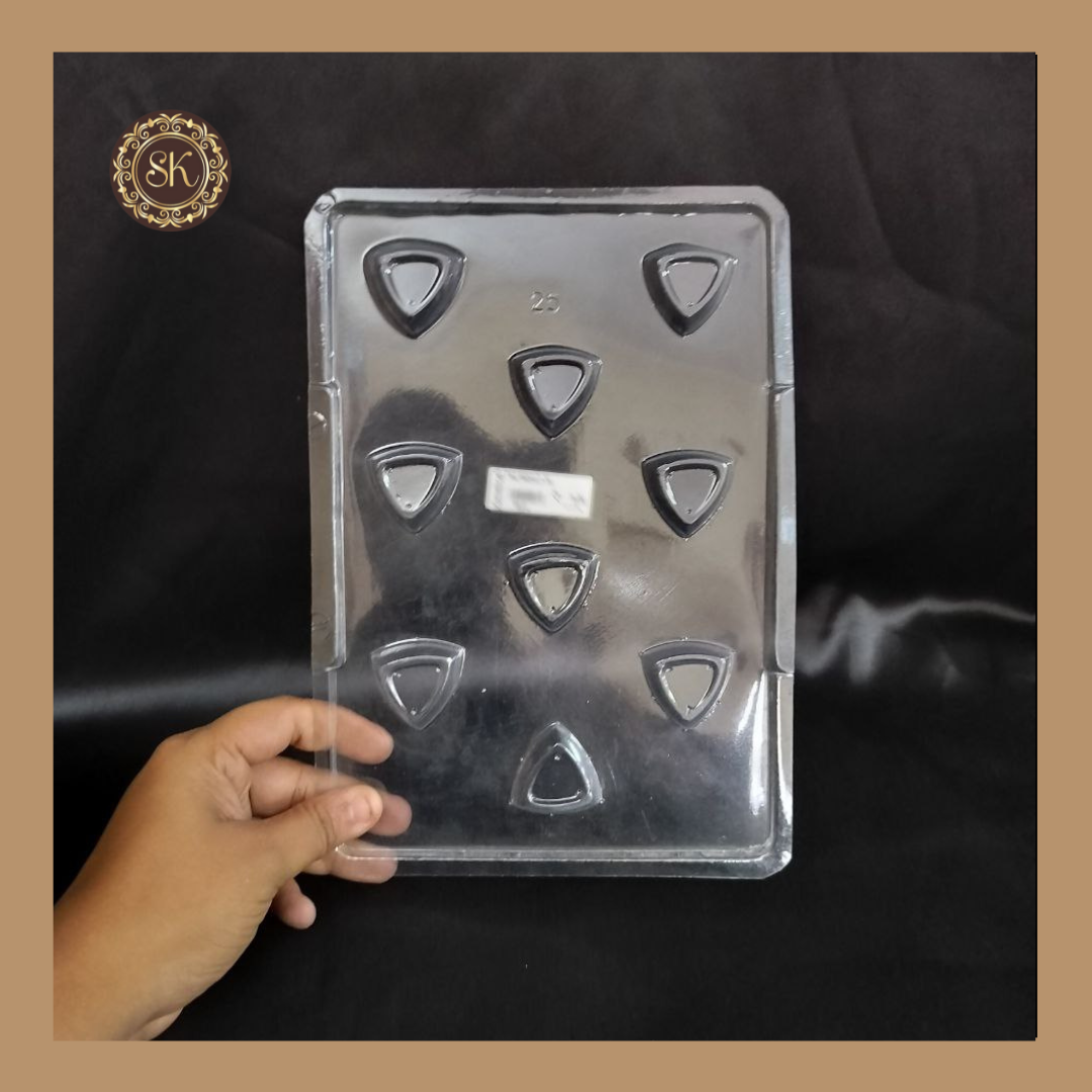 Plastic chocolate mould | Triangle Chocolate Mould | Chocolate Plastic ...