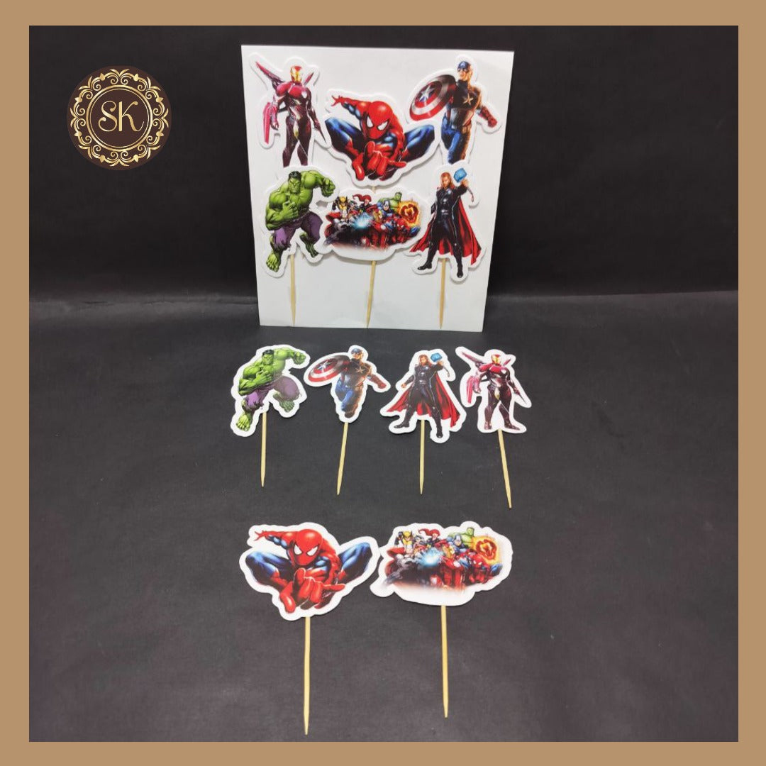 Theme Cake Toppers - 6pcs, Happy Birthday Cake Toppers | Party Cake To ...