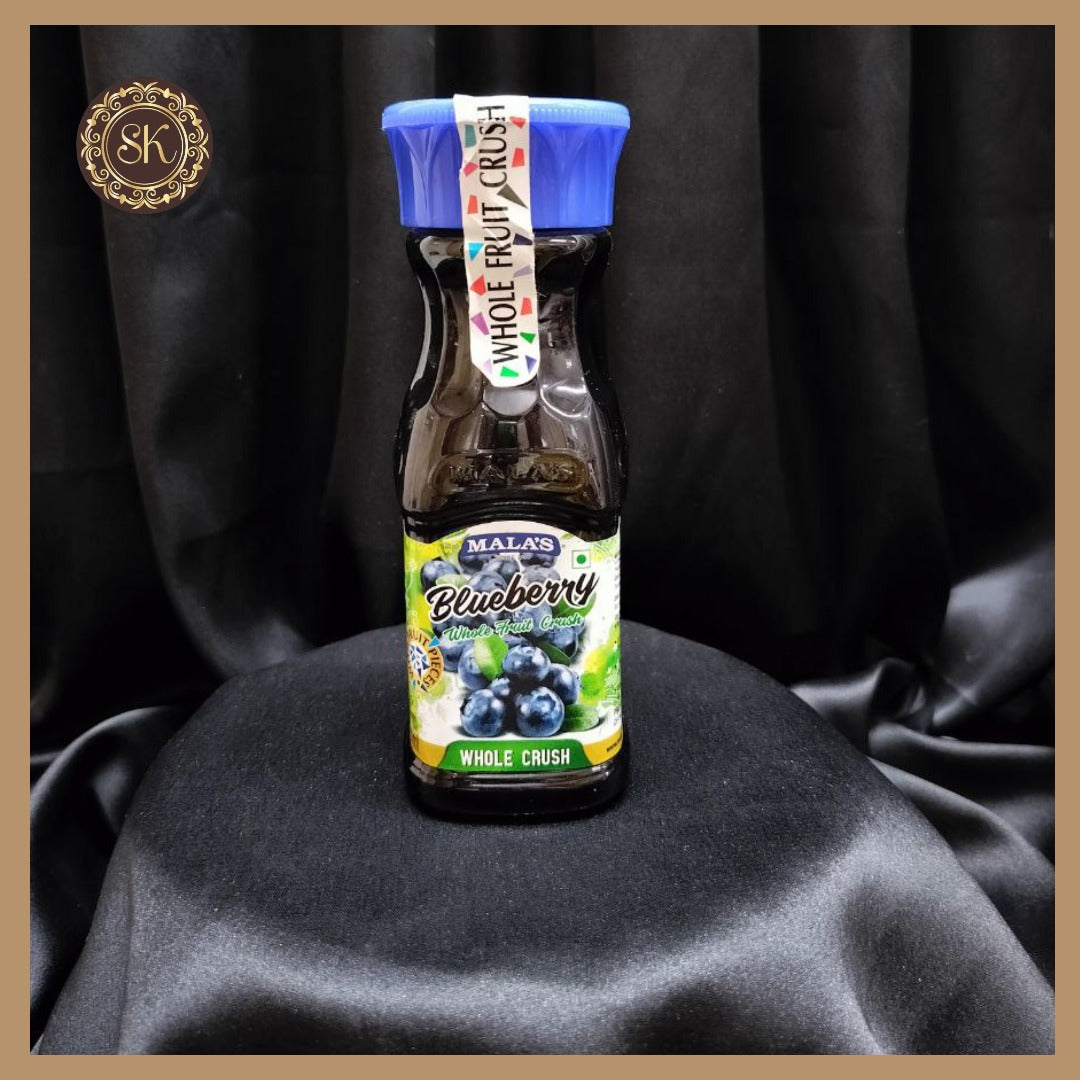 Mala's | Blueberry Whole Fruit Crush | With Fruit Pieces- 250ml ...