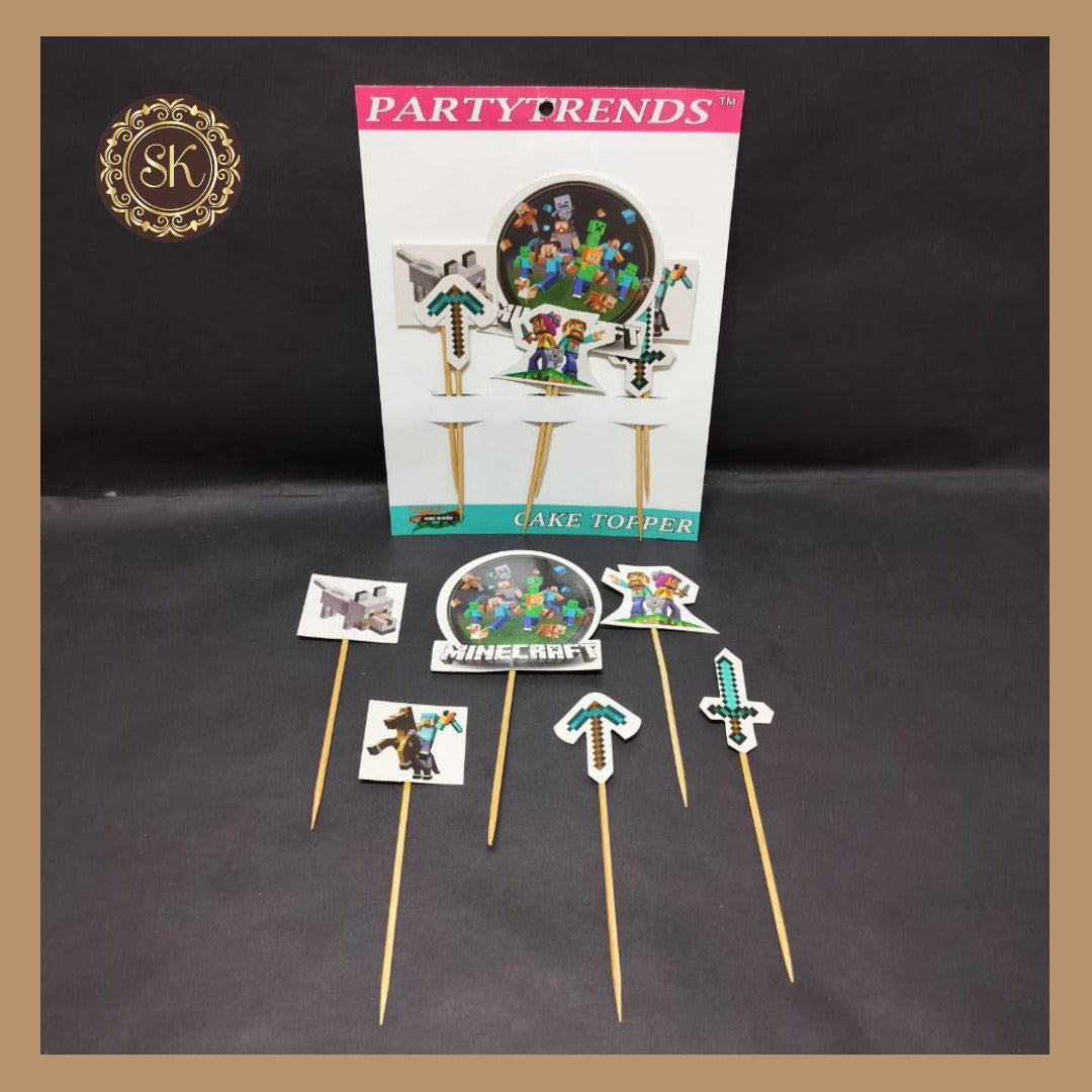 Theme Cake Toppers - 6pcs, Happy Birthday Cake Toppers | Party Cake To ...