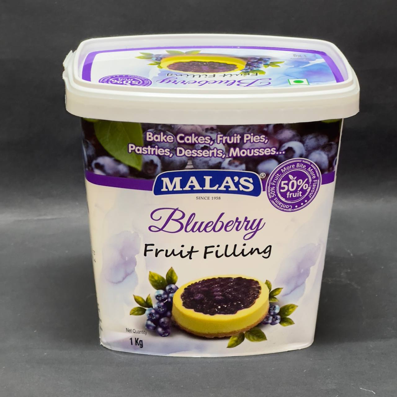 Blueberry Fruit Filling 1kg - Mala's – Sweetkraft | Baking supplies
