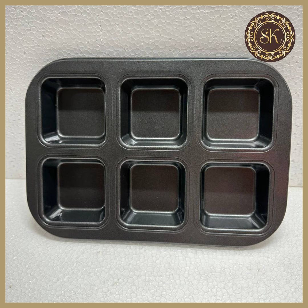 6 Square Brownie Nonstick tefflon tray – Sweetkraft | Baking supplies