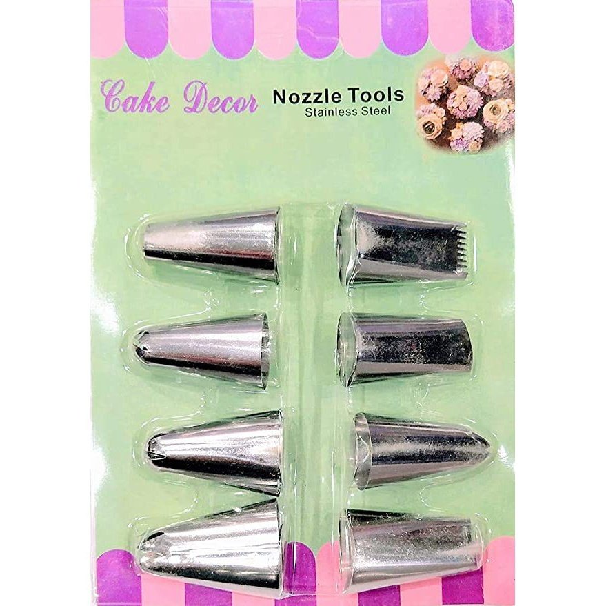 Nozzle set { 8 pieces } – Sweetkraft | Baking supplies