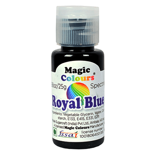 Magic Gel Colours - Royal Blue 25gms – Sweetkraft | Baking supplies