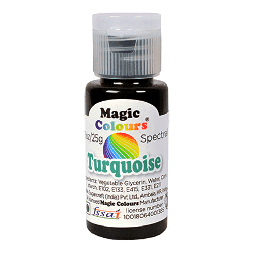 Magic Gel Colours - Turquoise 25gms – Sweetkraft | Baking supplies