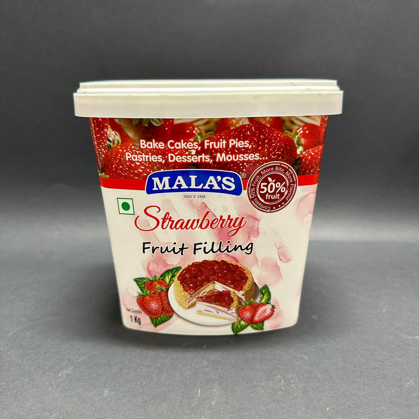 Strawberry Fruit Filling 1kg - Mala's – Sweetkraft | Baking supplies